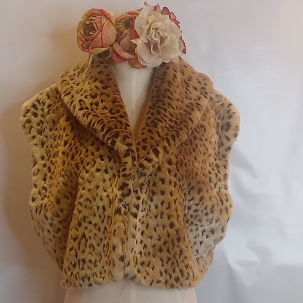 Animal Print Fur Jacket - Gem